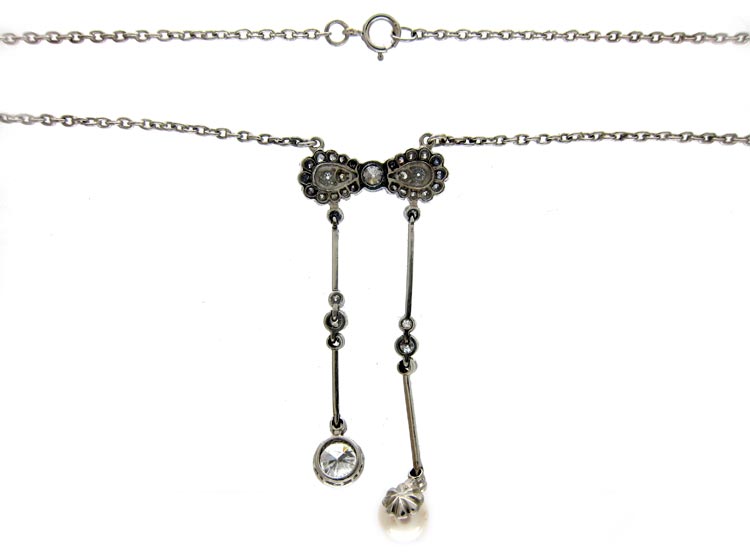 Diamond Negligée Pendant (877B) | The Antique Jewellery Company