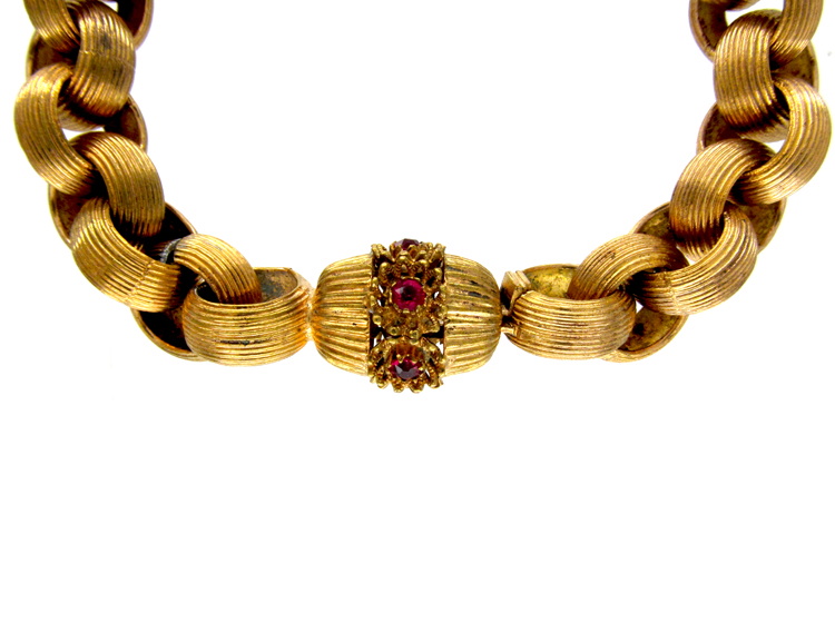 Large Pinchbeck Georgian Bracelet (278D) | The Antique Jewellery Company