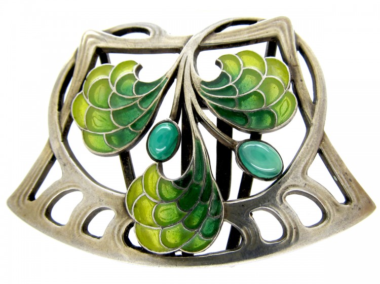 Silver & Plique-à-Jour Buckle by Heinrich Levinger (462C) | The Antique ...